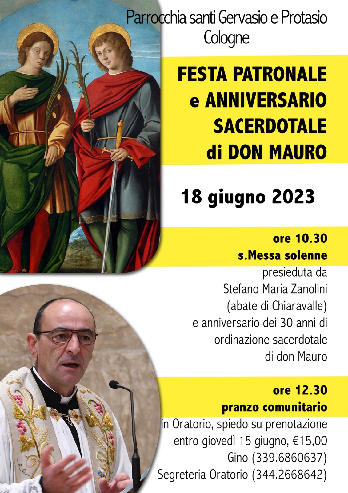 Festa dei Santi Patroni – Parrocchia dei Santi Gervasio e Protasio